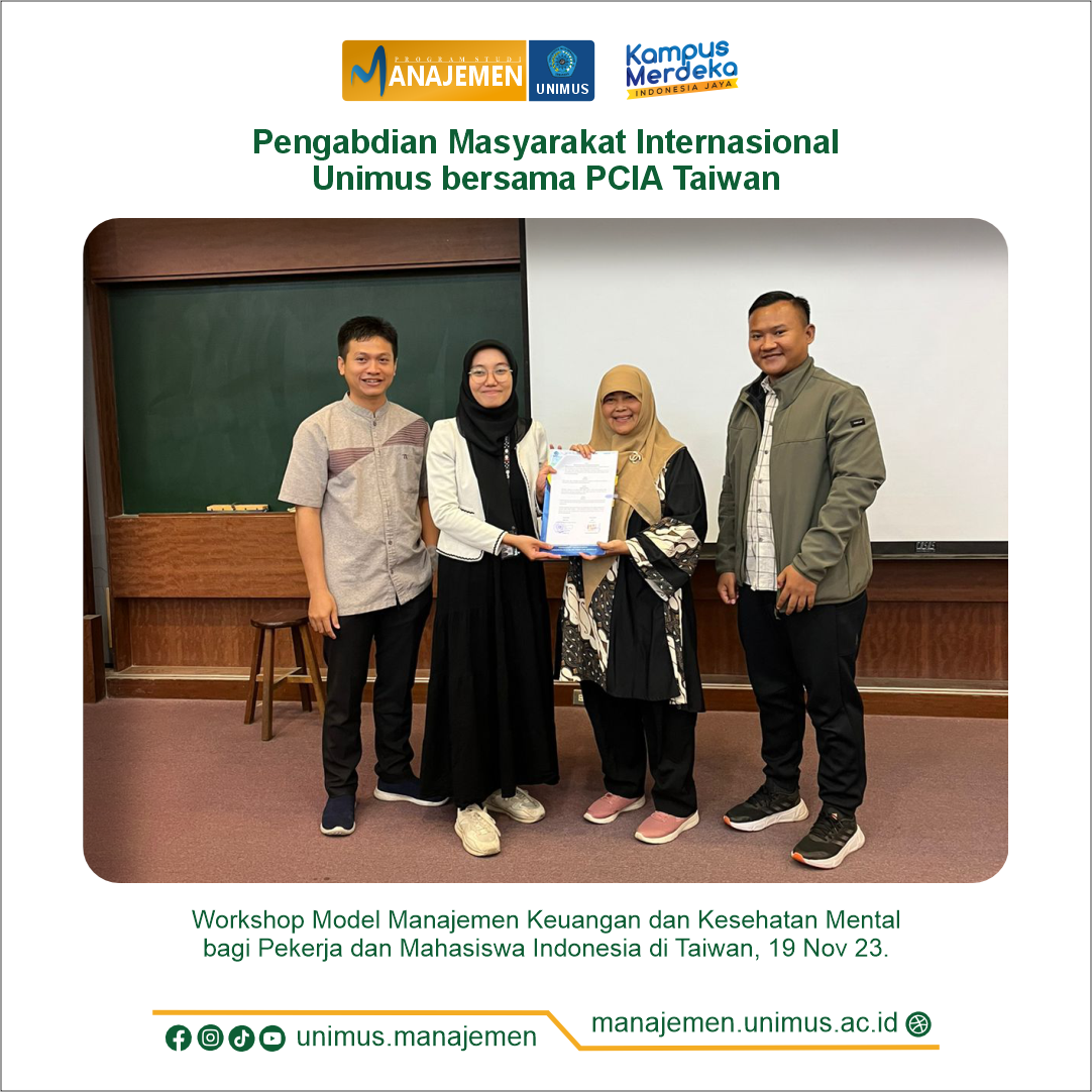 Kolaborasi Unimus dan PCIA Taiwan Gelar Manajemen Keuangan dan ...